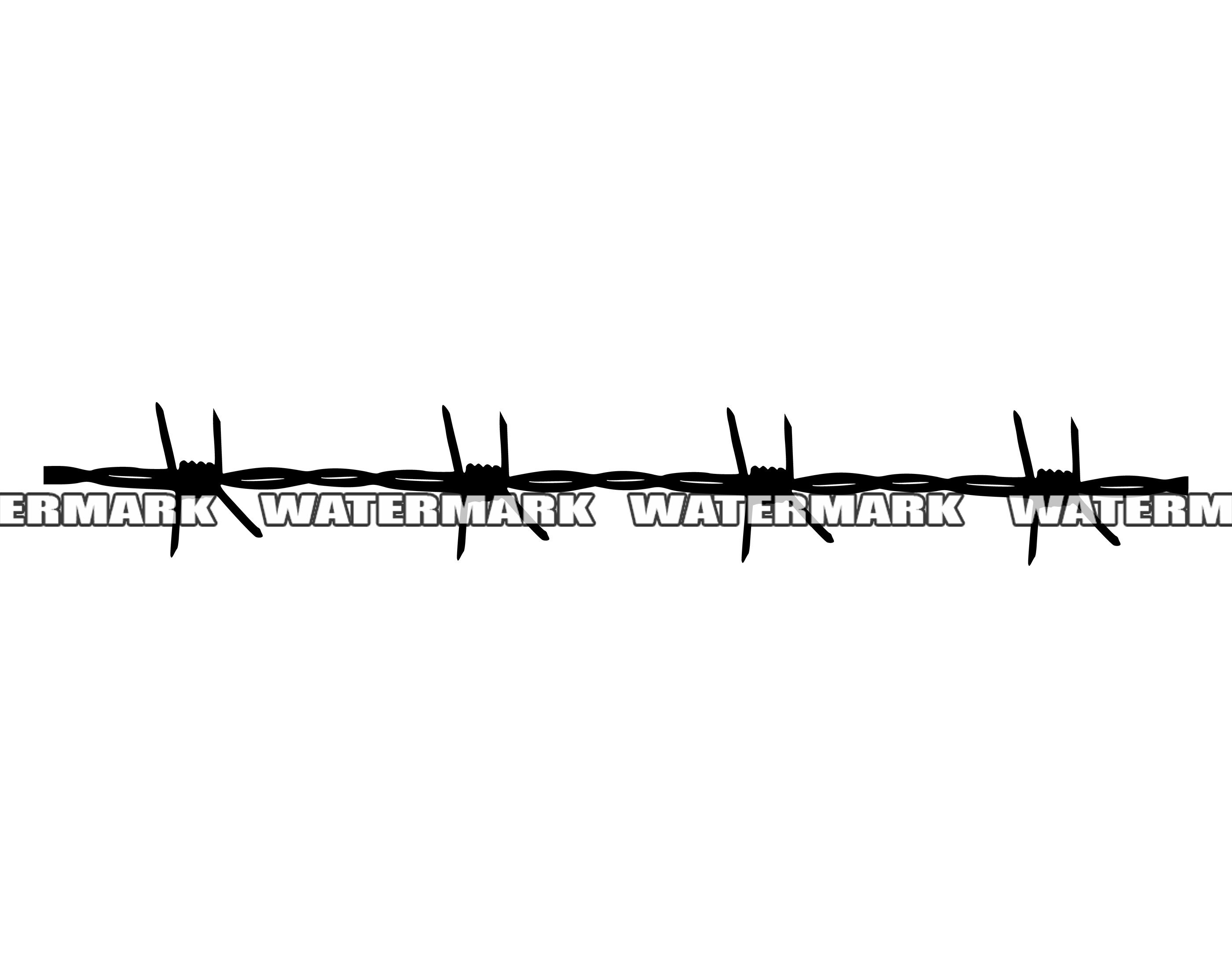 Barbed Wire SVG Barbed Wire Cut File Barbed Wire DXF Barbed - Etsy