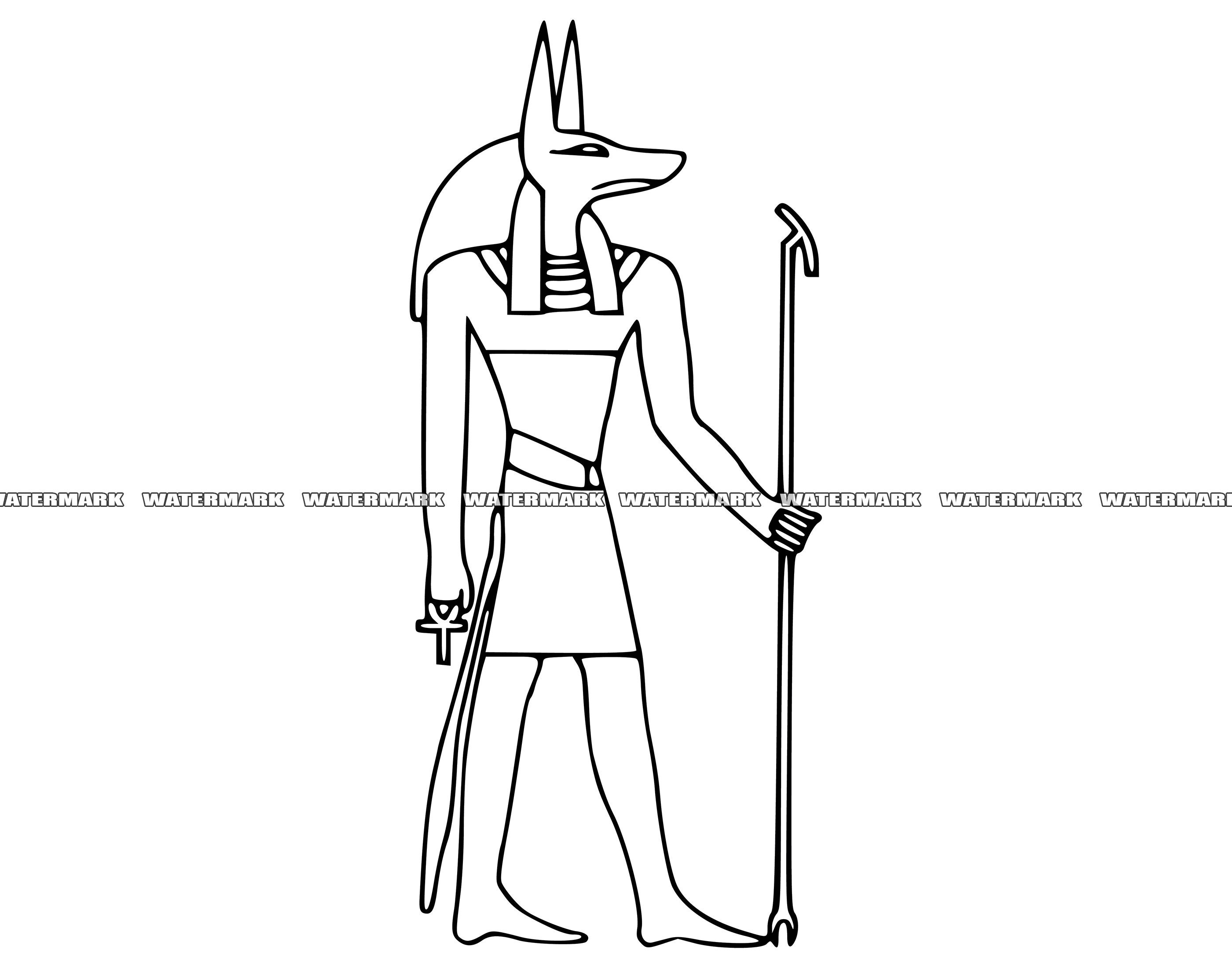 Anubis SVG Anubis Cut File Anubis DXF Anubis PNG Anubis - Etsy Israel