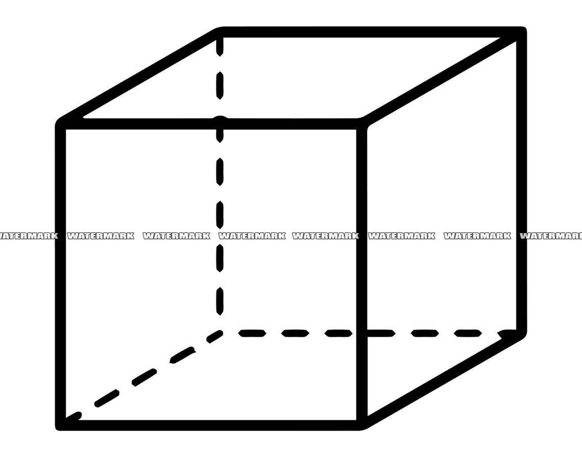 Cube SVG, Cube Cut File, Cube DXF, Cube PNG, Cube Clipart, Cube ...