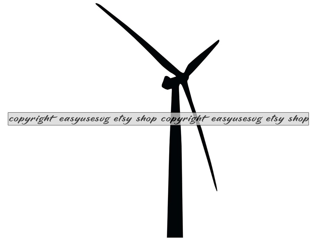 Wind Turbine SVG, Wind Turbine DXF, Wind Turbine PNG, Wind Turbine ...