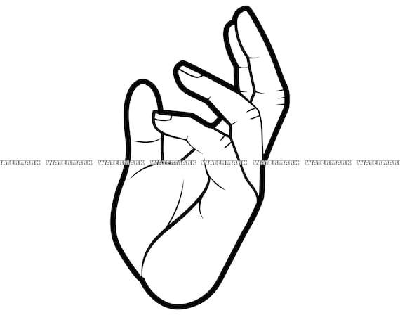 Hand SVG 2 Hand Cut File Hand DXF Hand PNG Hand Clipart - Etsy