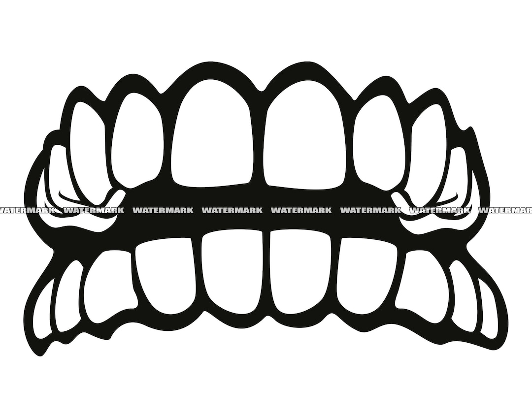 Teeth SVG, Teeth Cut File, Teeth DXF, Teeth PNG, Teeth Clipart, Teeth ...