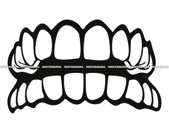 Teeth SVG Teeth Cut File Teeth DXF Teeth PNG Teeth - Etsy