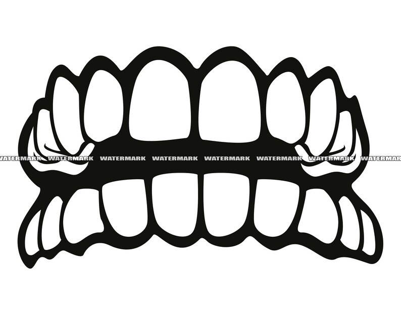 Teeth SVG Teeth Cut File Teeth DXF Teeth PNG Teeth - Etsy