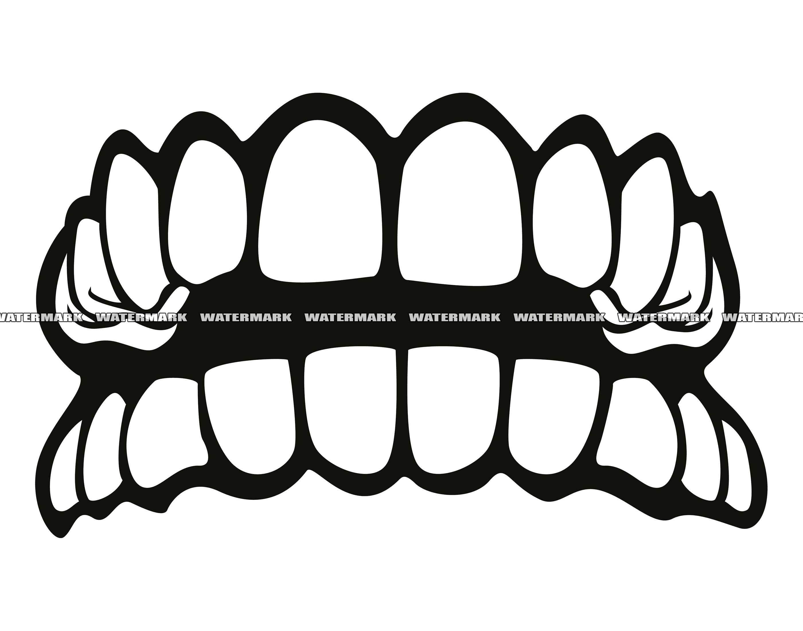 Teeth SVG Teeth Cut File Teeth DXF Teeth PNG Teeth - Etsy