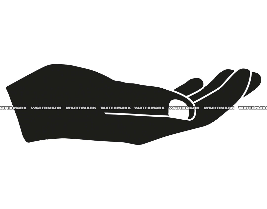 Open Hand SVG, Open Hand Cut File, Open Hand DXF, Open Hand PNG, Open Hand Clipart, Open Hand ...