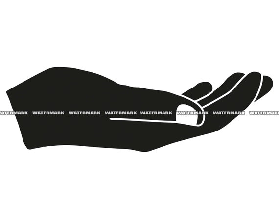 Open Hand Silhouette Png