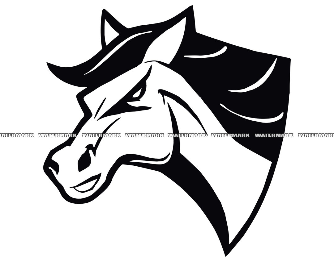 Horse SVG 1 Stallion Steed Equestrian Pony Racing Riding - Etsy