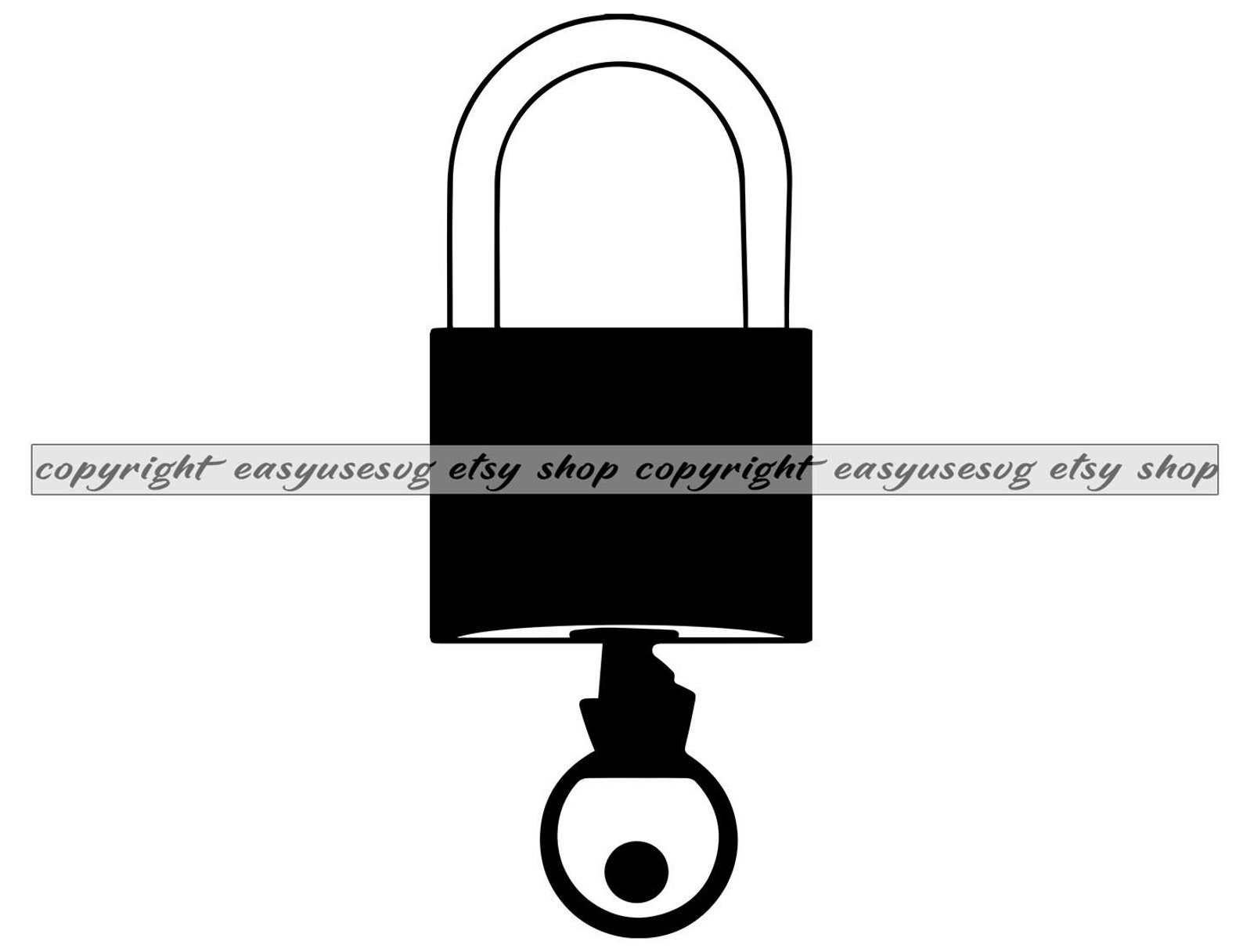 Padlock SVG Padlock DXF Padlock PNG Padlock Clipart - Etsy