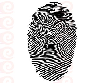 Fingerprint Dxf | Etsy