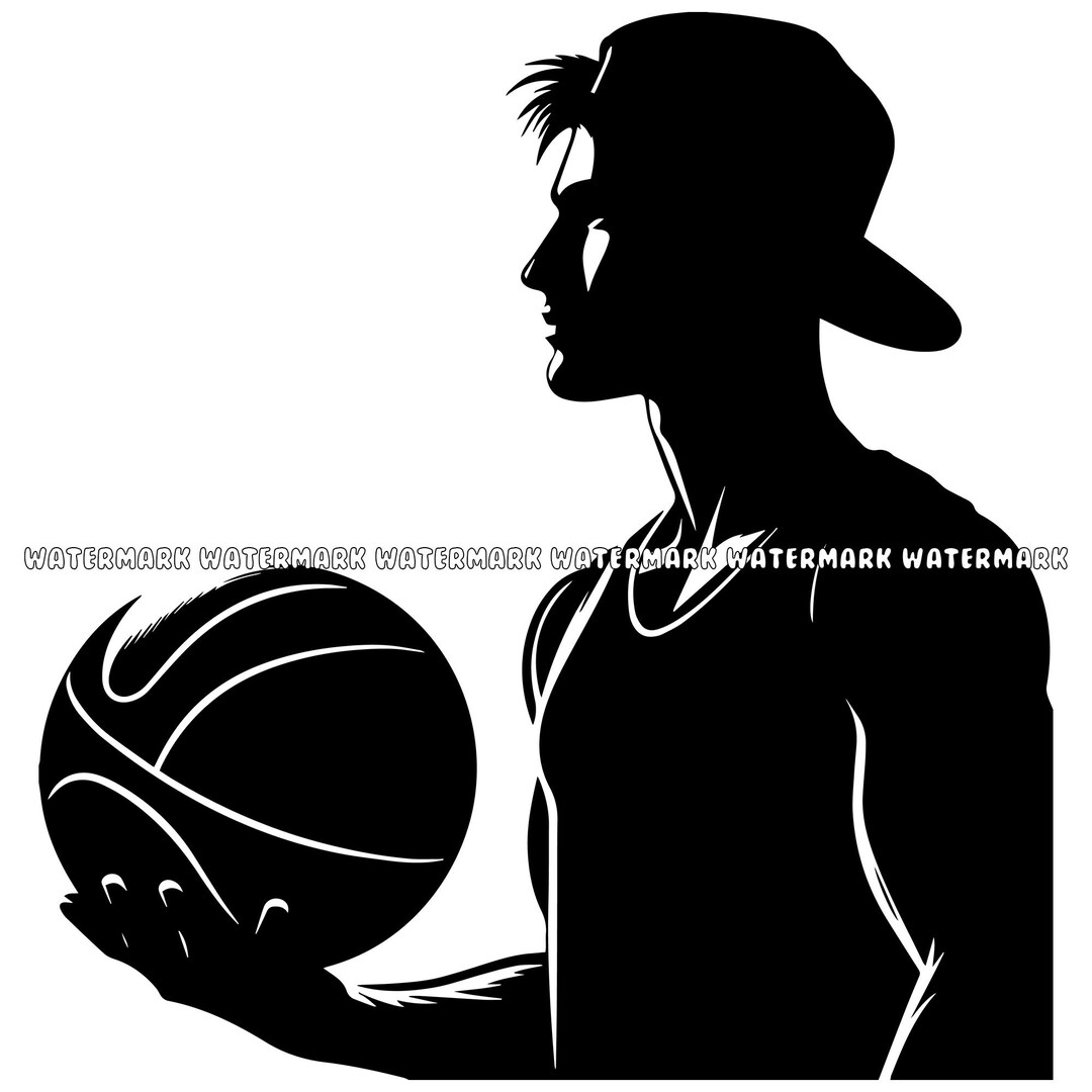 Basketball Player SVG, Basketball Player DXF, Basketball Player PNG ...