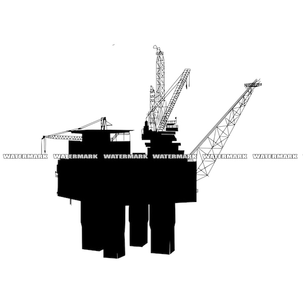 Oil Rig Embroidery - Etsy