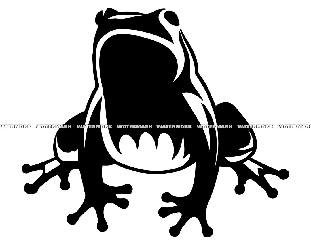 Frog SVG 3 Frog Cut File Frog DXF Frog PNG Frog Clipart - Etsy