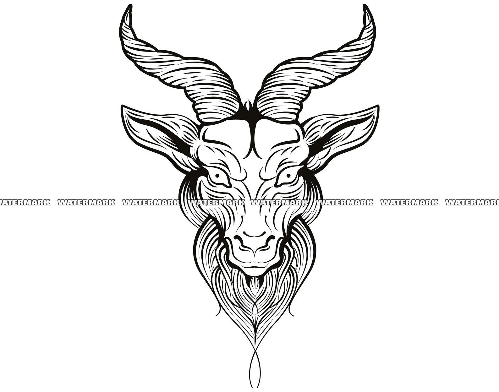 Baphomet SVG Baphomet Cut File Baphomet DXF Baphomet PNG - Etsy