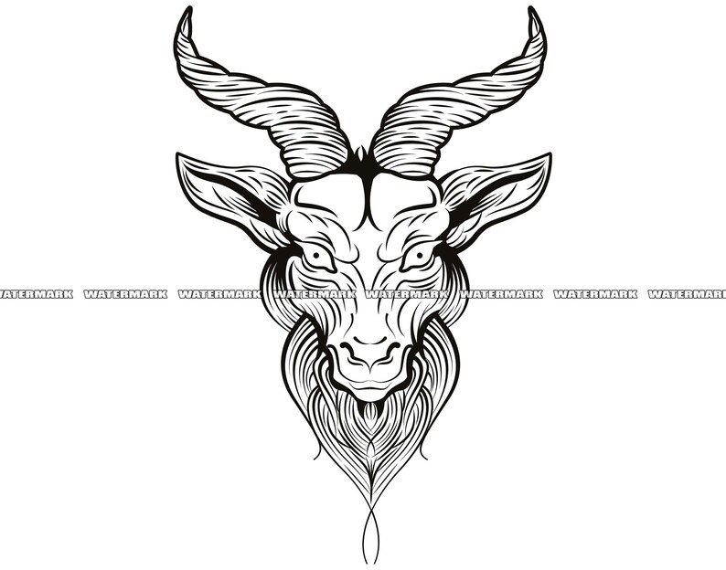 Baphomet SVG Baphomet Cut File Baphomet DXF Baphomet PNG - Etsy