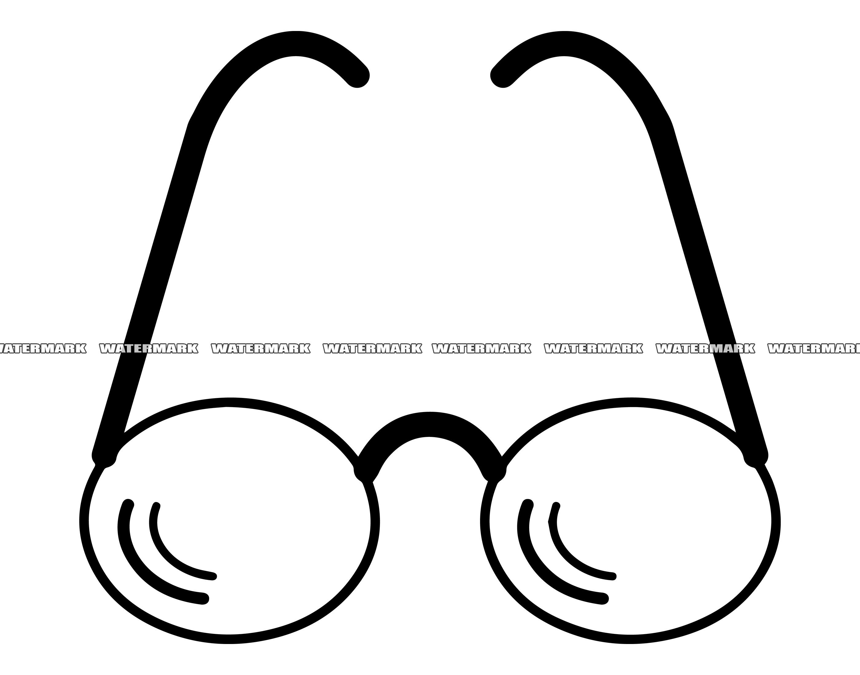 Circle Glasses SVG Circle Glasses Cut File Circle Glasses - Etsy