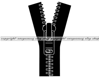 Zipper Clipart | Etsy