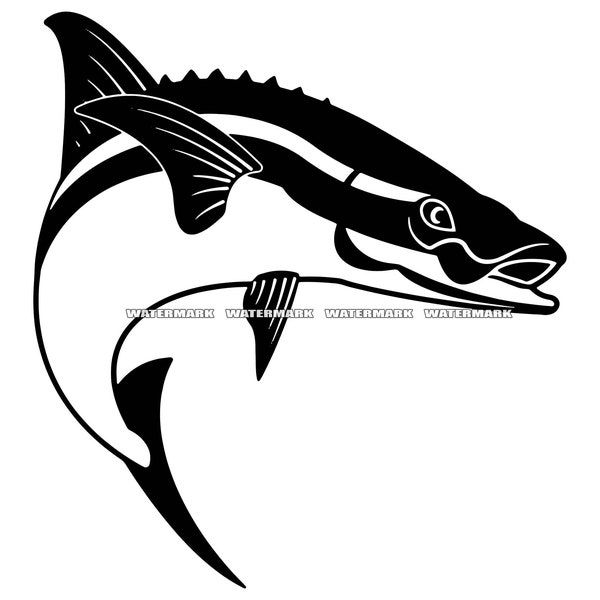 Cobia Fish Png - Etsy