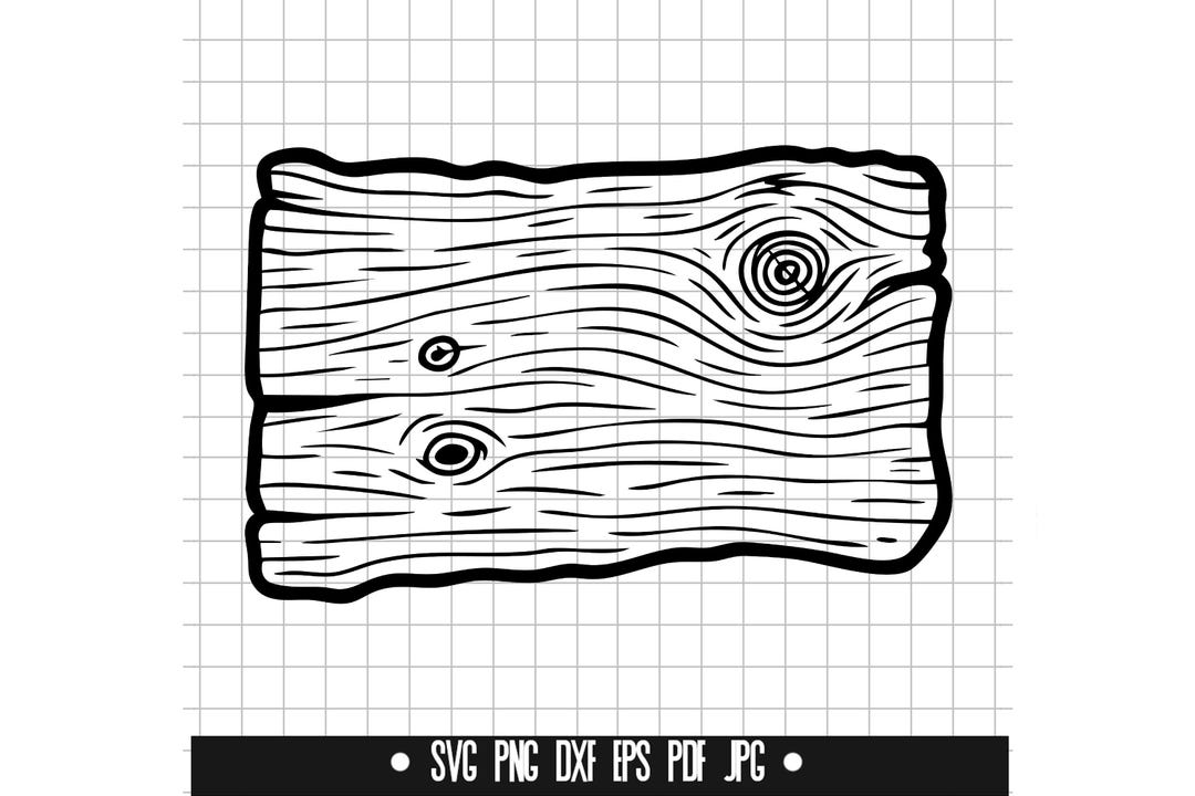 Wood Sign SVG, Plank DXF, Wooden PNG, Rustic Cut File, Clipart, Digital ...