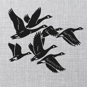 Flying Geese SVG, Birds DXF, Goose PNG, Geese Cut File, Clipart ...