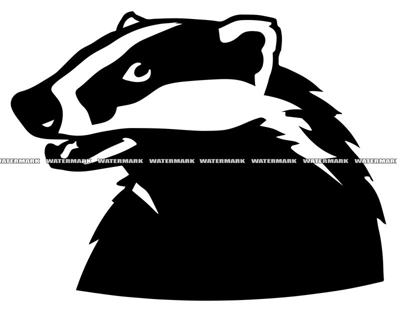 Badger SVG 3 Badger Cut File Badger DXF Badger PNG - Etsy