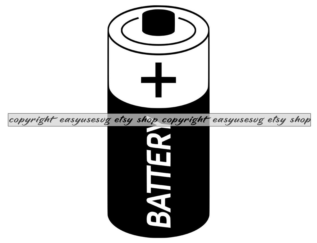 Battery SVG, Battery DXF, Battery PNG, Battery Clipart, Battery ...