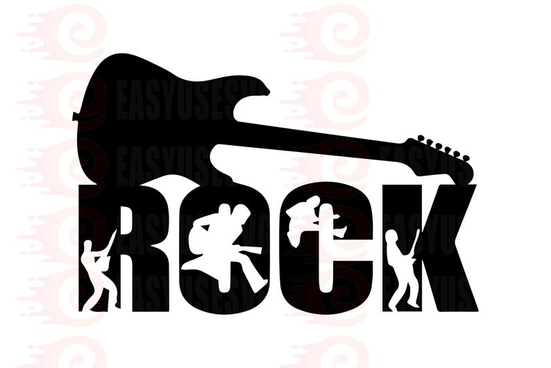 Rock SVG Rock'n Roll SVG Rock Band SVG Rock Clipart | Etsy