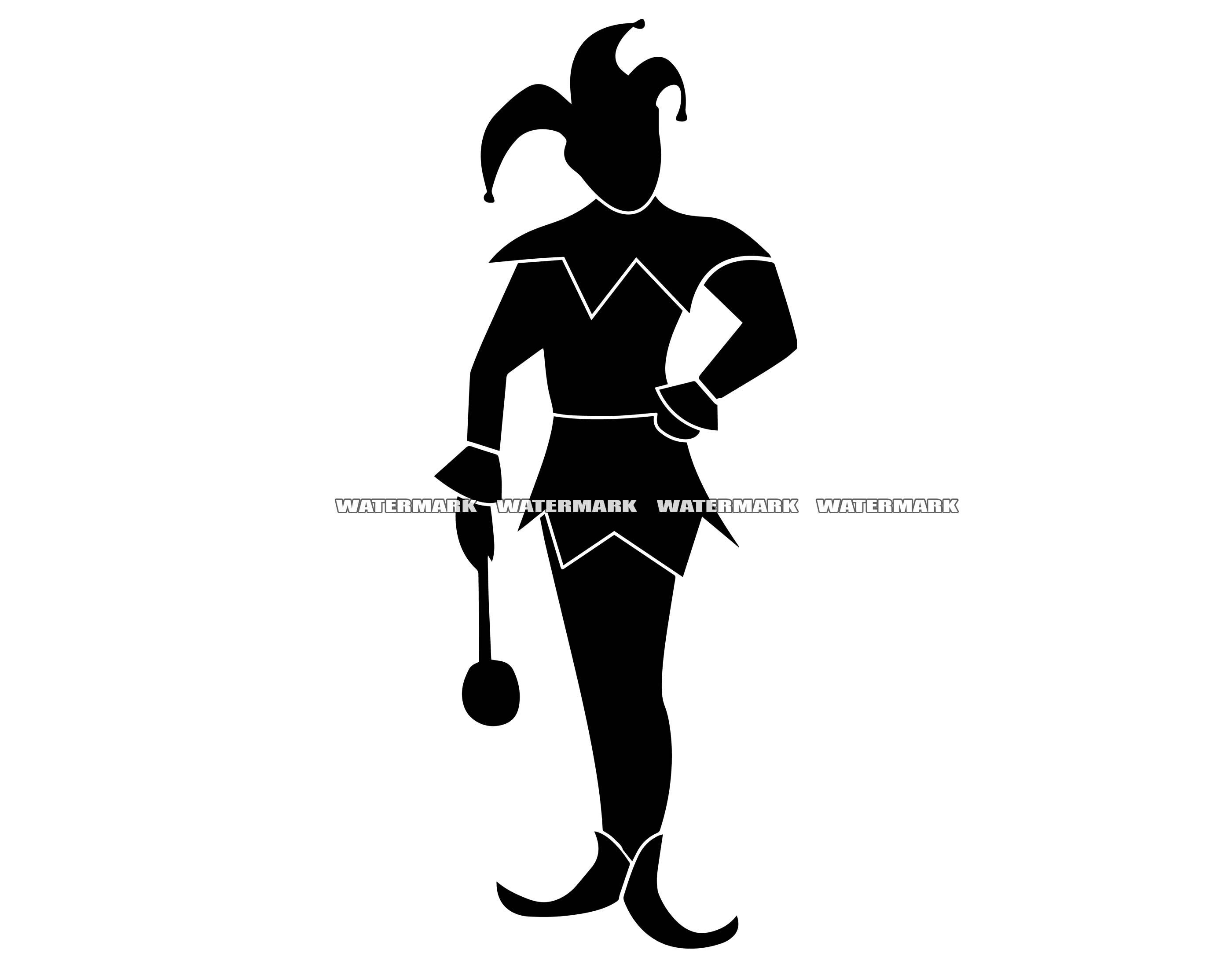 Joker SVG, Joker DXF, Joker PNG, Joker Clipart, Joker Silhouette, Joker ...