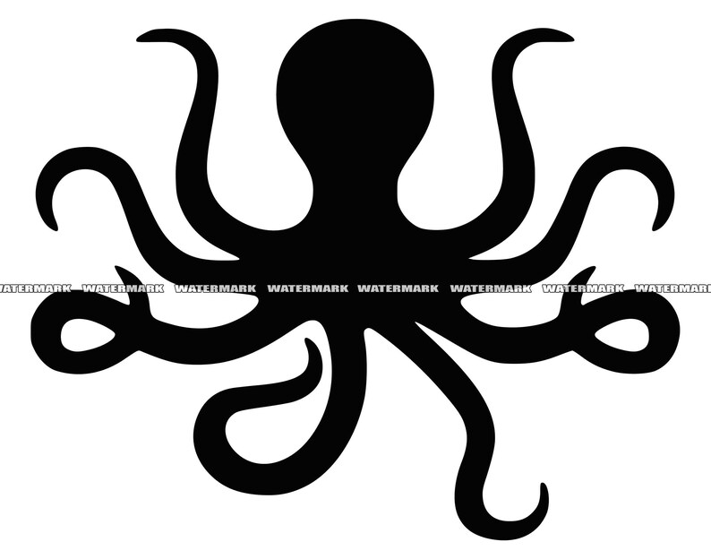 Octopus SVG Octopus Cut File Octopus DXF Octopus PNG - Etsy