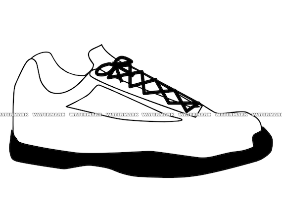 Tennis Shoe Outline