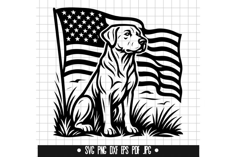 Dog American Flag Svg, Labrador Svg, Patriotic Dog Svg, Usa Flag Svg ...