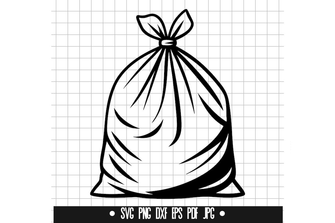 Trash Bag Svg, Garbage Bag Svg, Rubbish Svg, Trash Clipart Svg, Waste ...