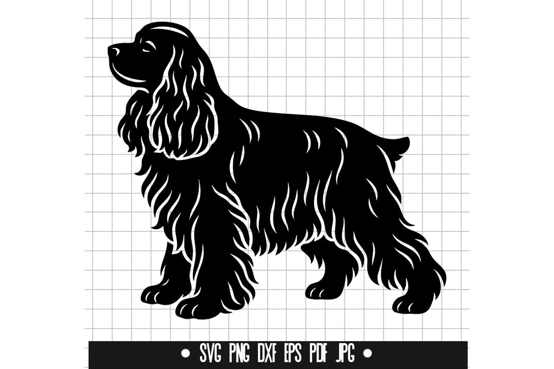 Cocker Spaniel SVG, Cocker Spaniel PNG, Cocker Spaniel DXF, Cocker ...