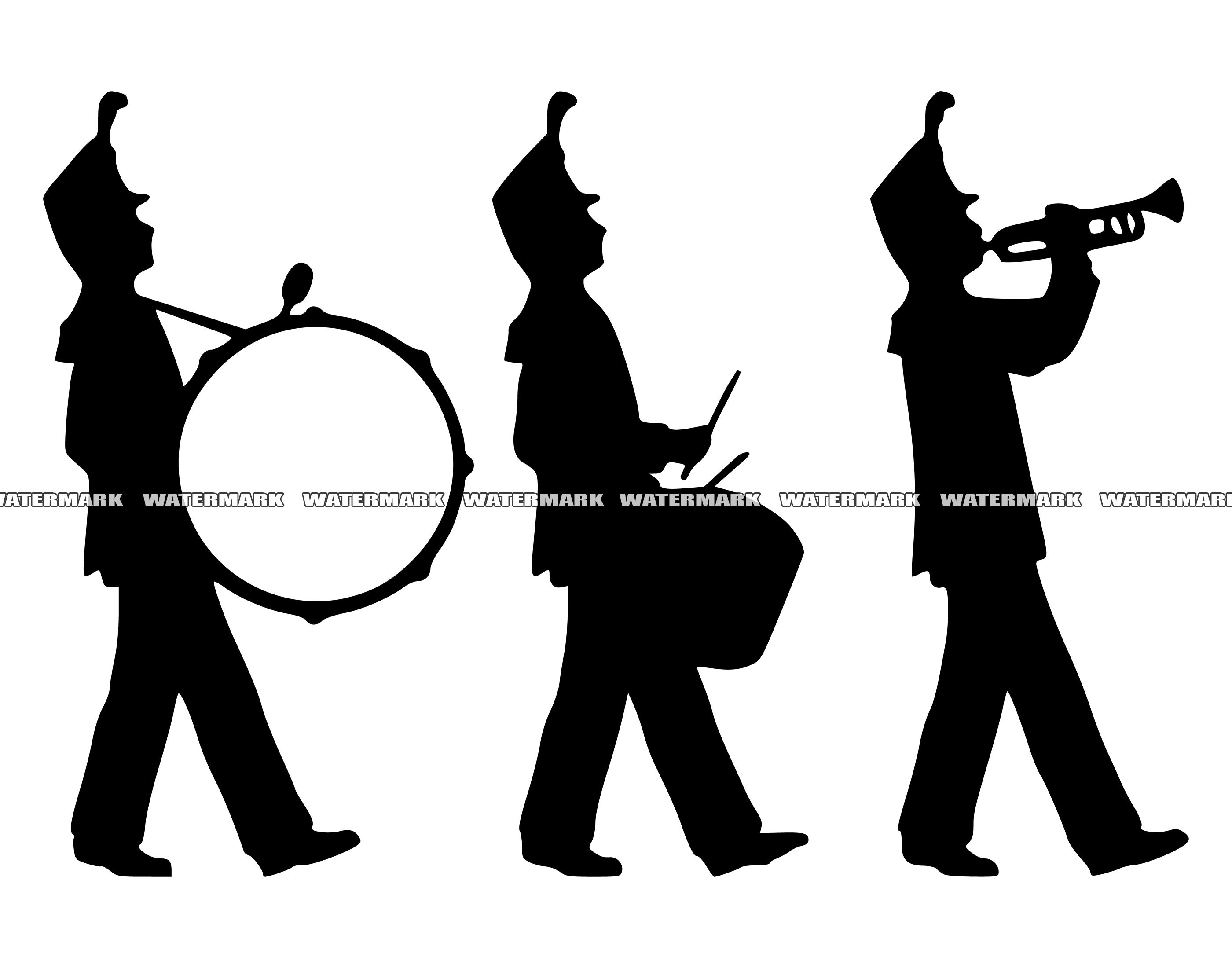 Marching Band SVG, Marching Band Cut File, Marching Band DXF, Marching ...