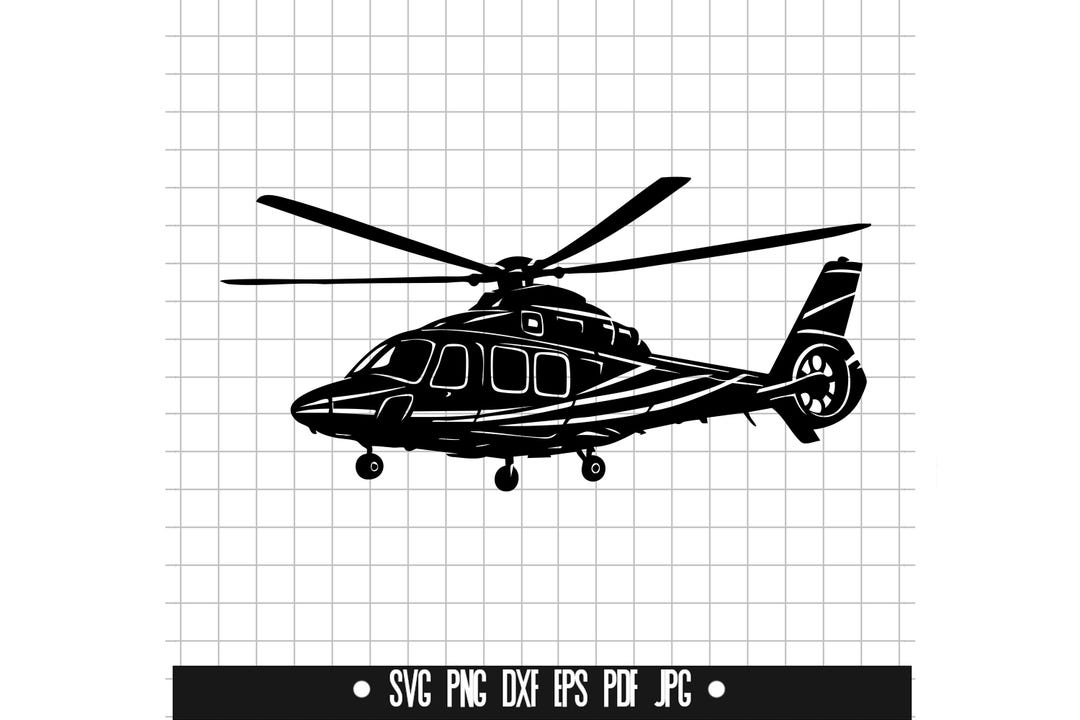 Helicopter SVG, Chopper PNG, Helicopter DXF, Helicopter Cut File ...