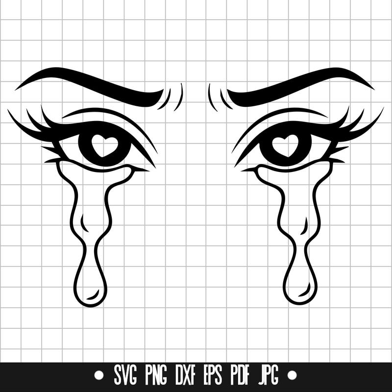 Crying Heart - Etsy