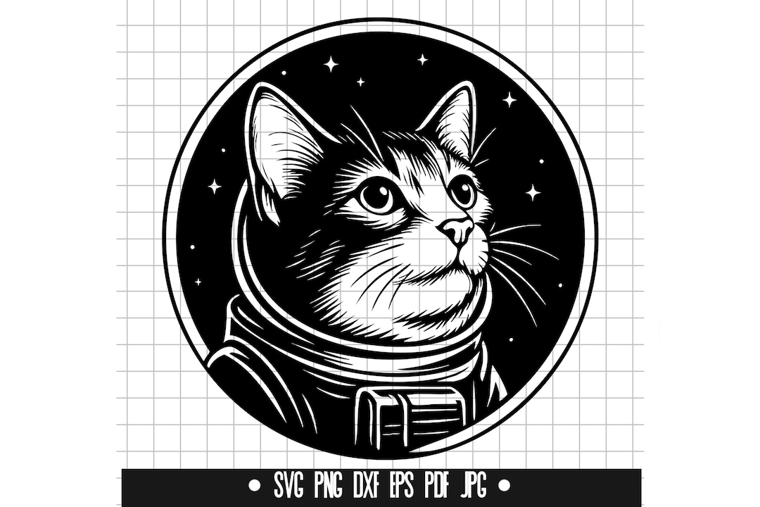 Space Cat Svg, Astronaut Cat Svg, Galaxy Cat Svg, Space Helmet Cat Svg ...