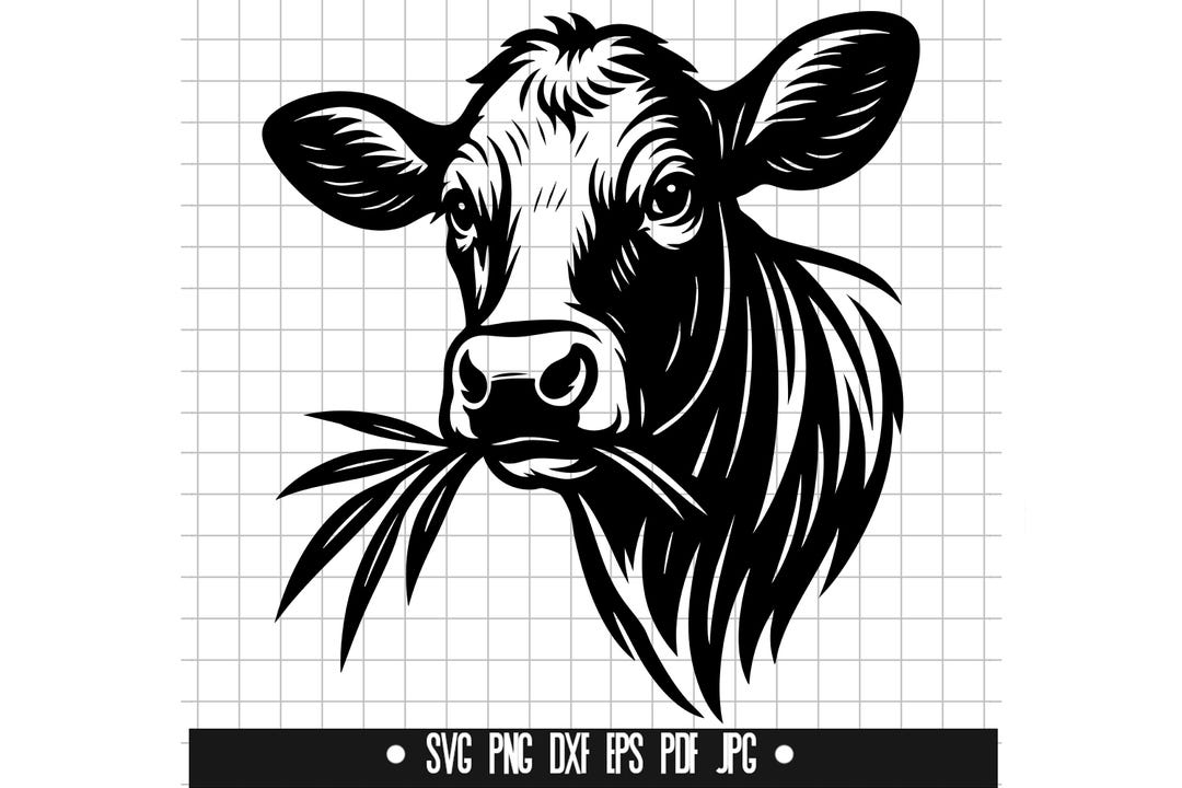 Cow Svg, Grass Cow Svg, Farm Svg, Highland Cow Svg, Rustic Svg, Cattle ...
