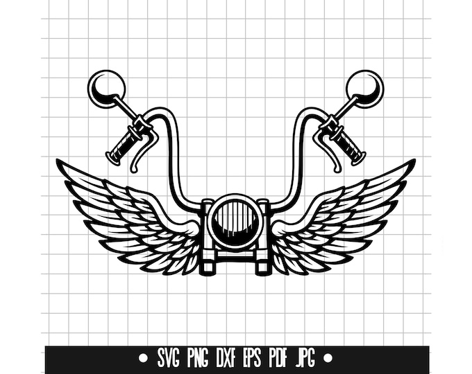 Motorcycle With Wings Svg Png - Etsy Canada