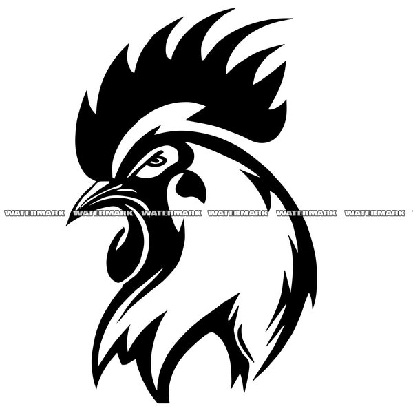 Rooster Svg - Etsy