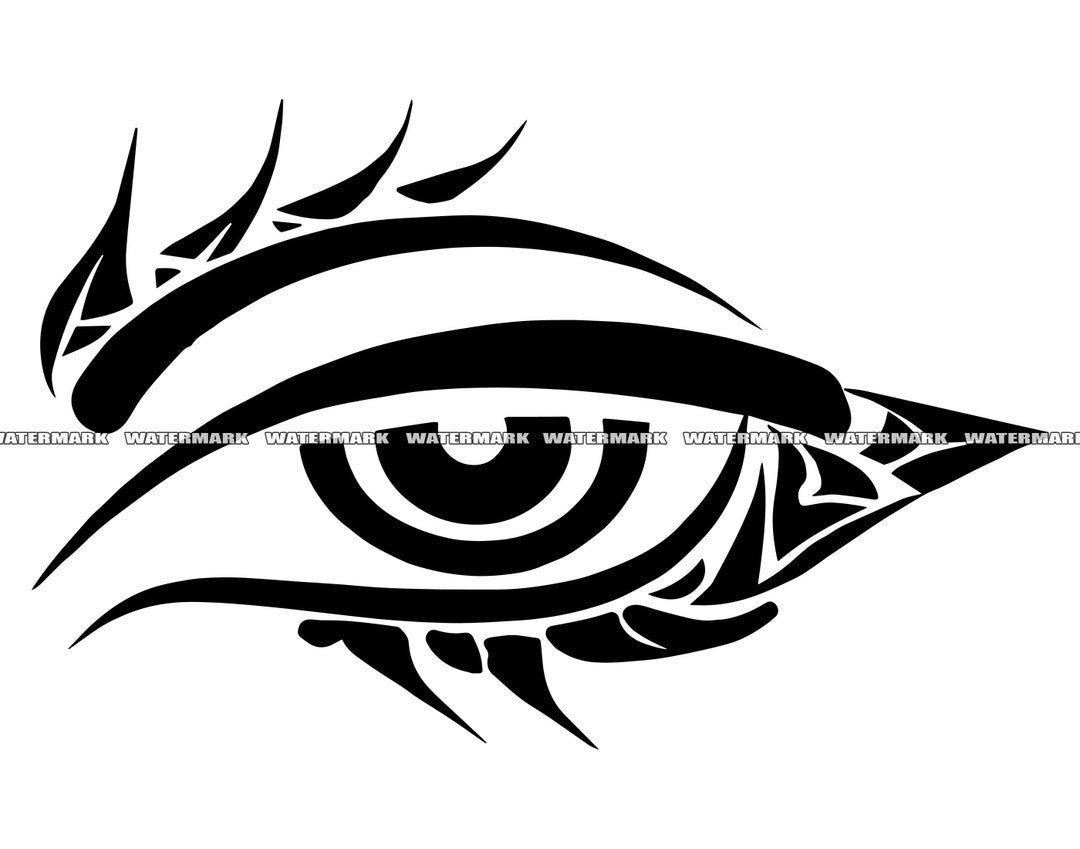 Tribal Eye SVG 1 Tribal Eye Cut File Tribal Eye DXF - Etsy
