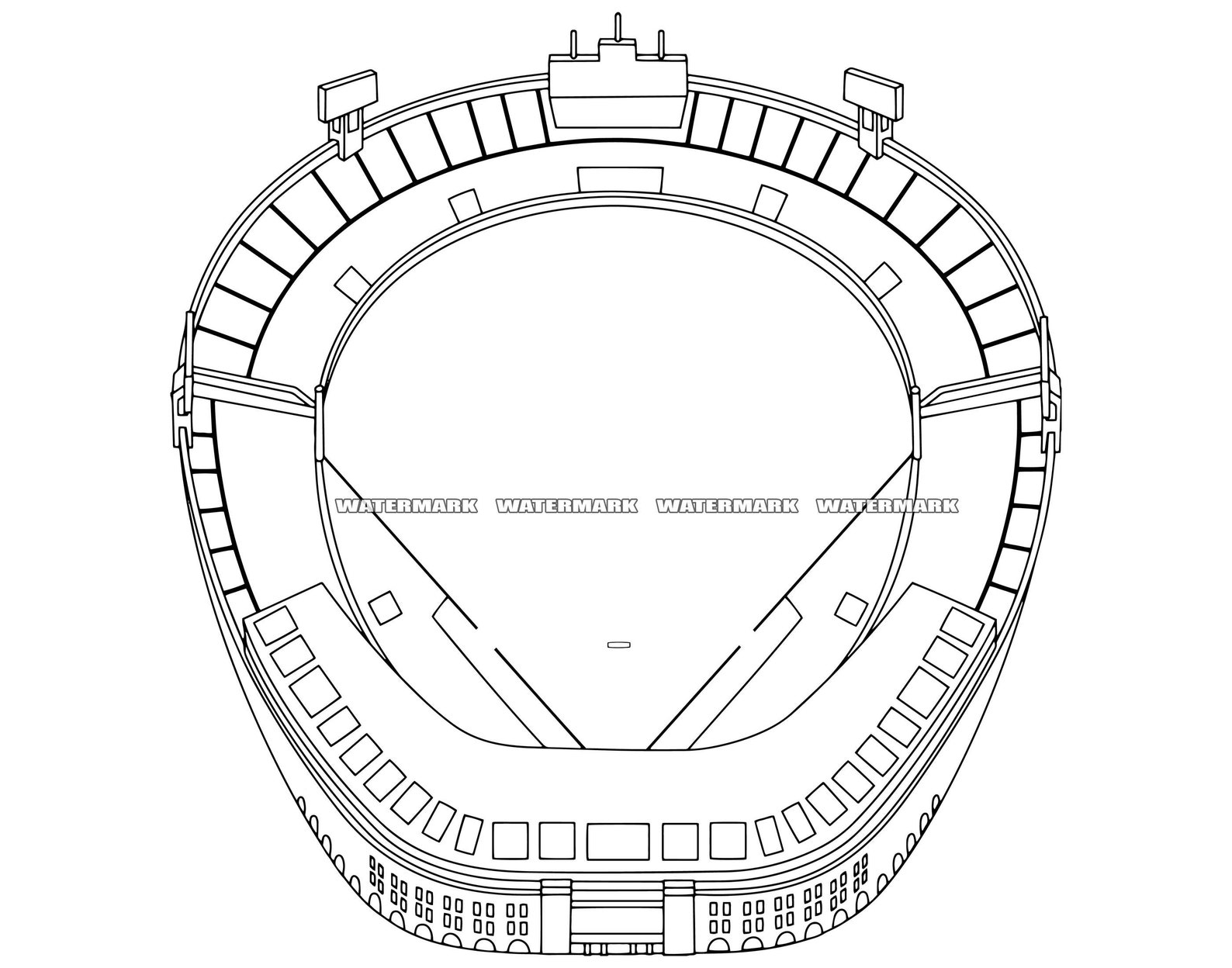Stadium SVG, Stadium DXF, Stadium PNG, Stadium Clipart, Stadium ...