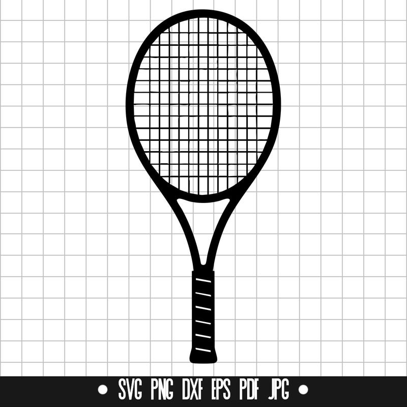 Tennis Racket Svg - Etsy