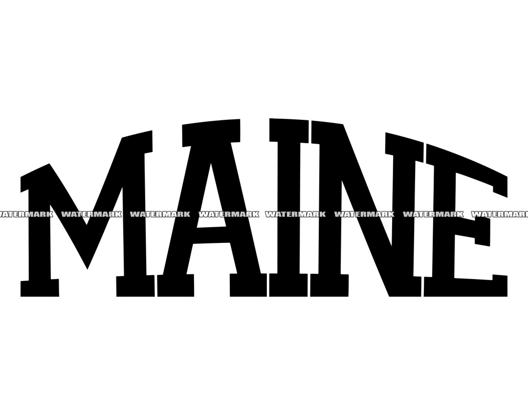 Maine SVG, Maine Cut File, Maine DXF, Maine PNG, Maine Clipart, Maine ...