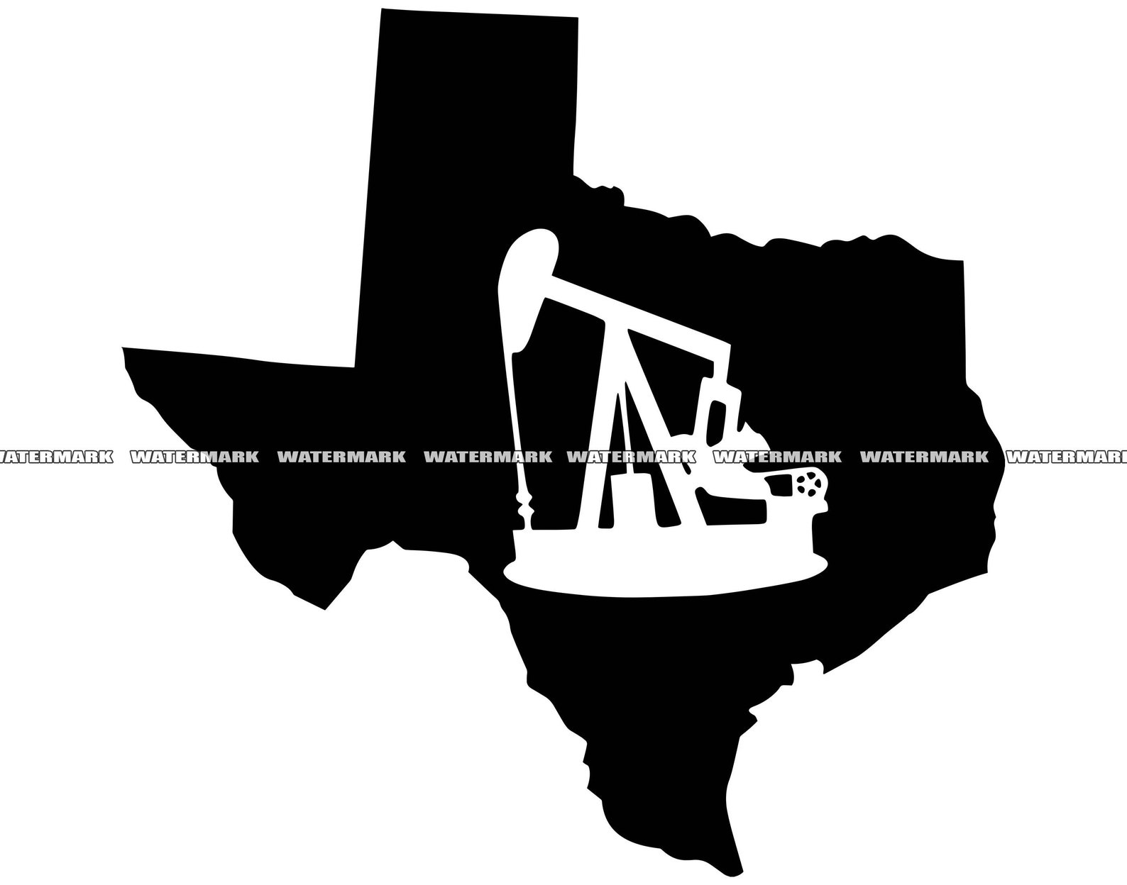Texas Oil Derrick Rig Worker SVG Cut File DXF 4 PNG Clipart - Etsy