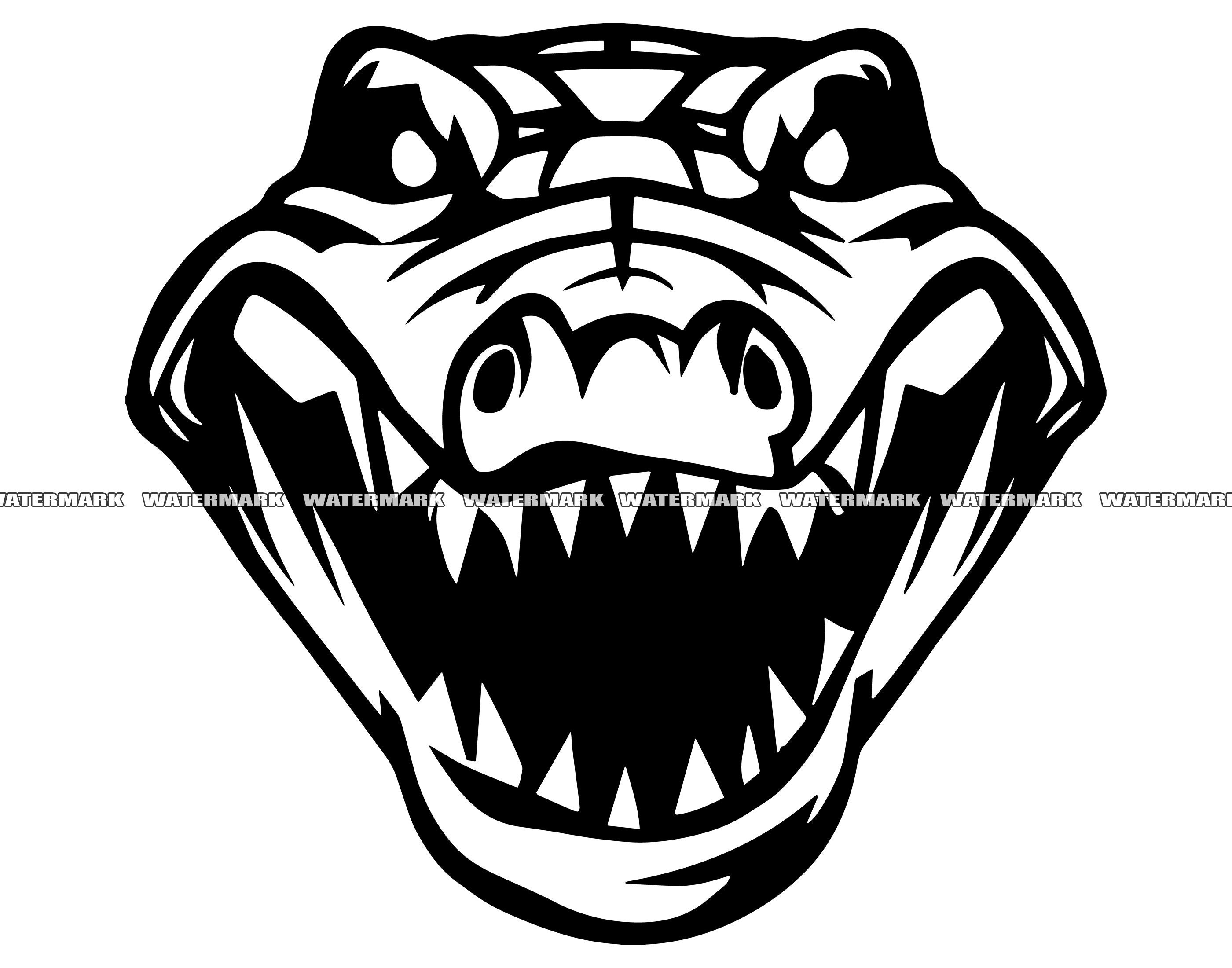 Alligator SVG 1 Alligator Cut File Alligator DXF - Etsy