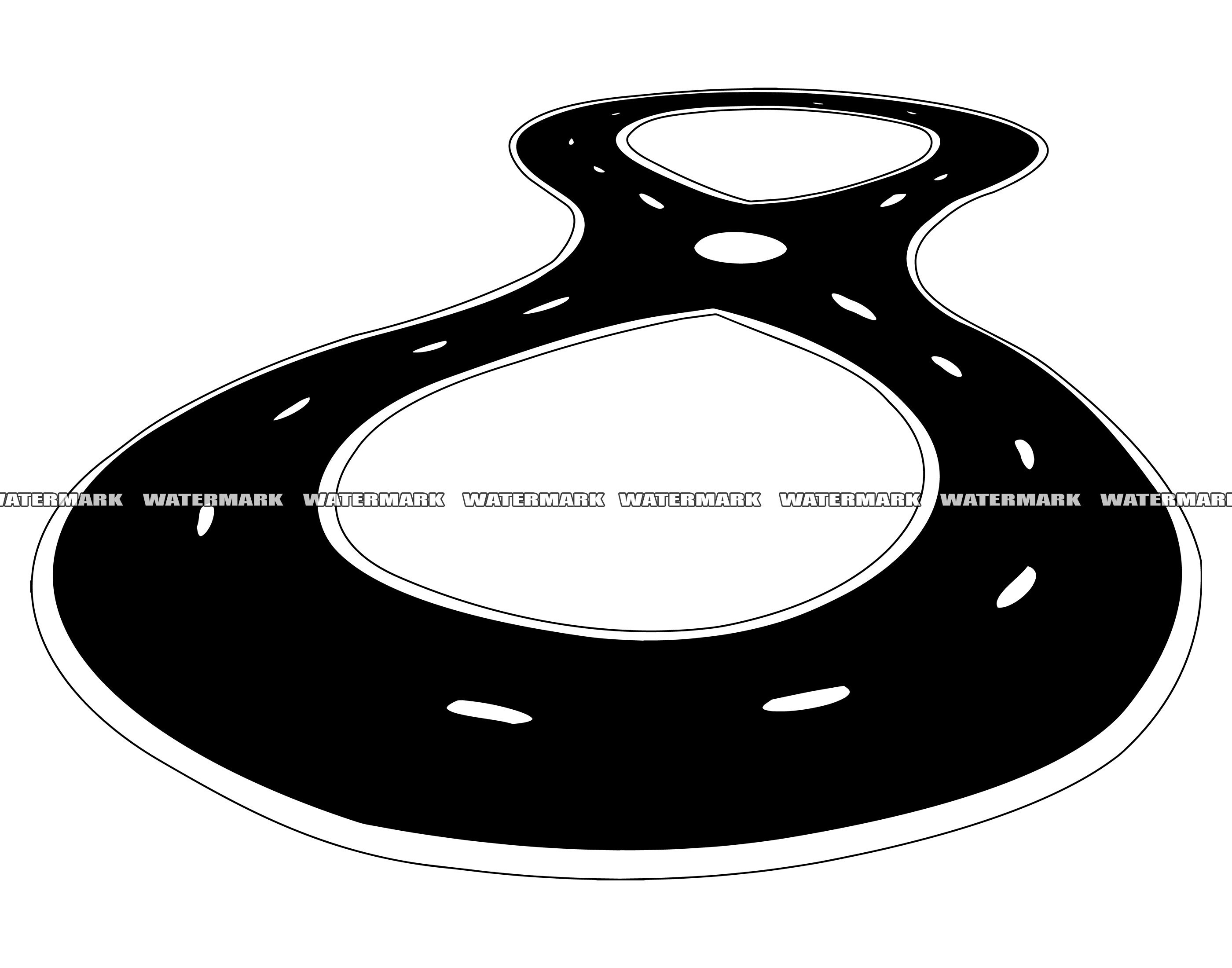 Race Track Road Clipart