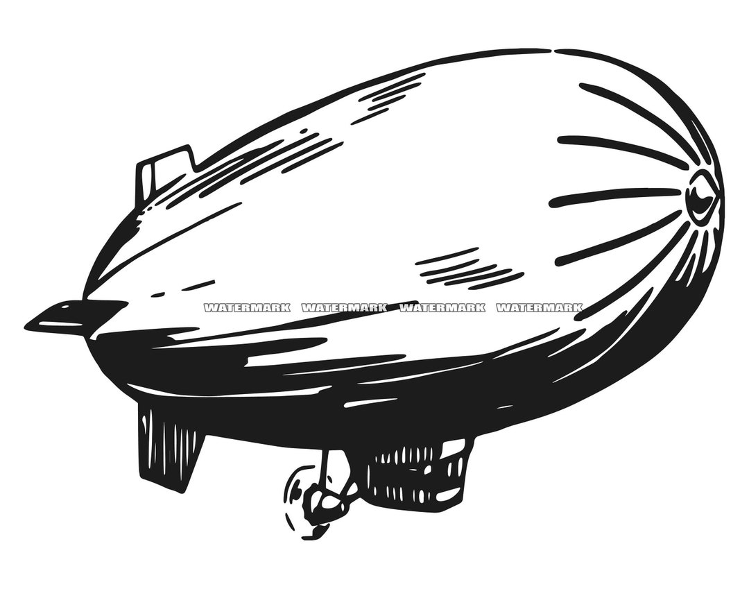 Zeppelin SVG, Zeppelin Cut File, Zeppelin DXF, Zeppelin PNG, Zeppelin ...