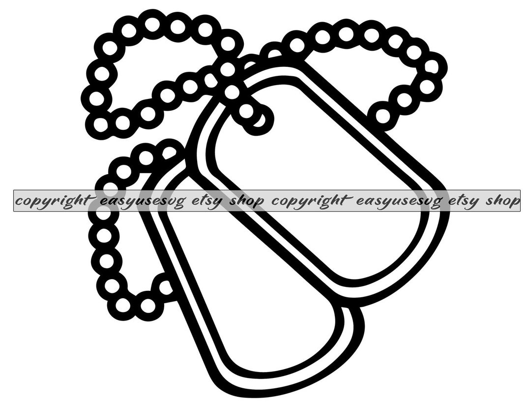 Dog Tags SVG, Dog Tags DXF, Dog Tags Png, Dog Tags Clipart, Dog Tags ...