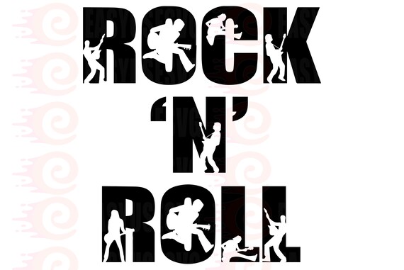 Rock SVG Rock'n Roll SVG Rock Band SVG Rock Clipart | Etsy Canada